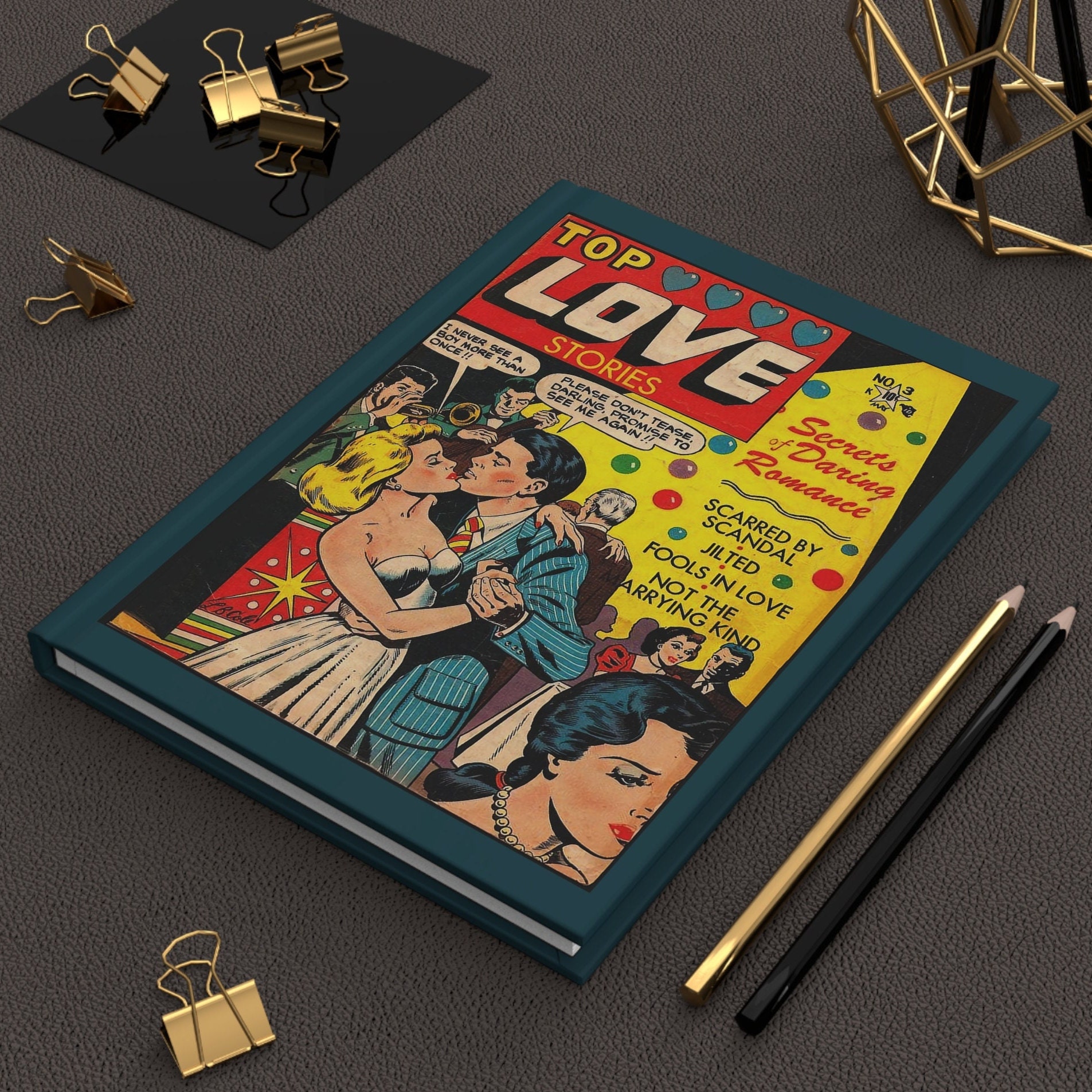 Retro Divorcee Gift for Her Cartoon Comics Hardcover Journal Gift Comic ...