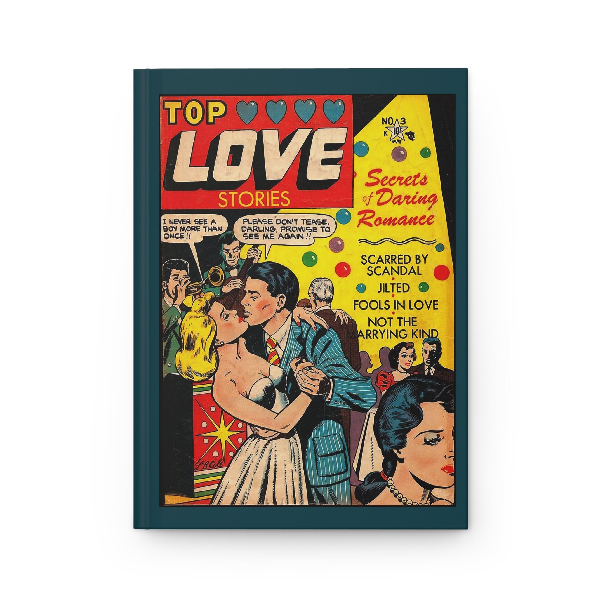 Retro Divorcee Gift for Her Cartoon Comics Hardcover Journal Gift Comic ...