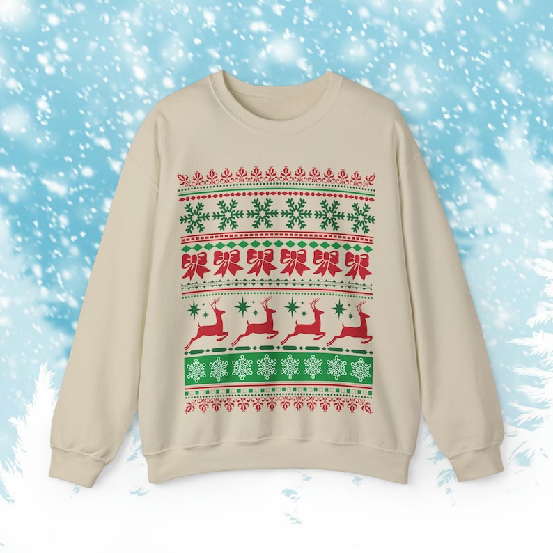 Not so Ugly Christmas Sweater Gift, Matching Family Holiday Sweatshirt ...
