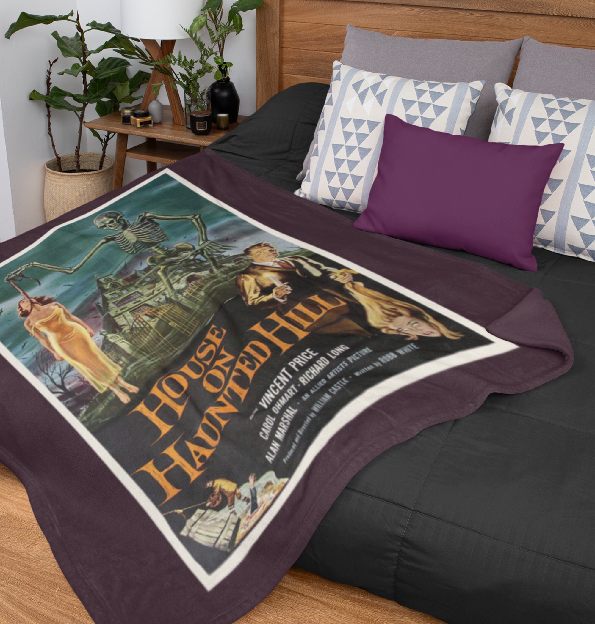 Gift for Him House on Haunted Hill Horror Movie Plush Blanket Gift for ...