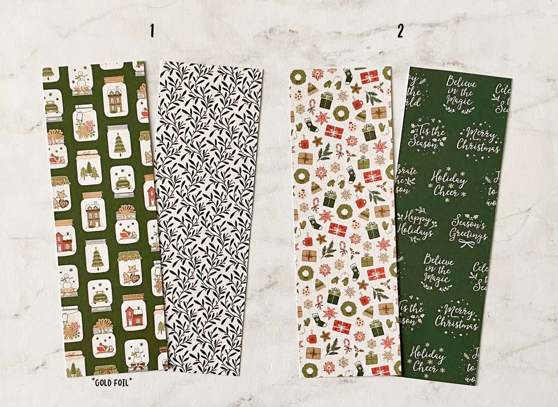 Cozy Noel Bookmarks Christmas Bookmarks - Etsy