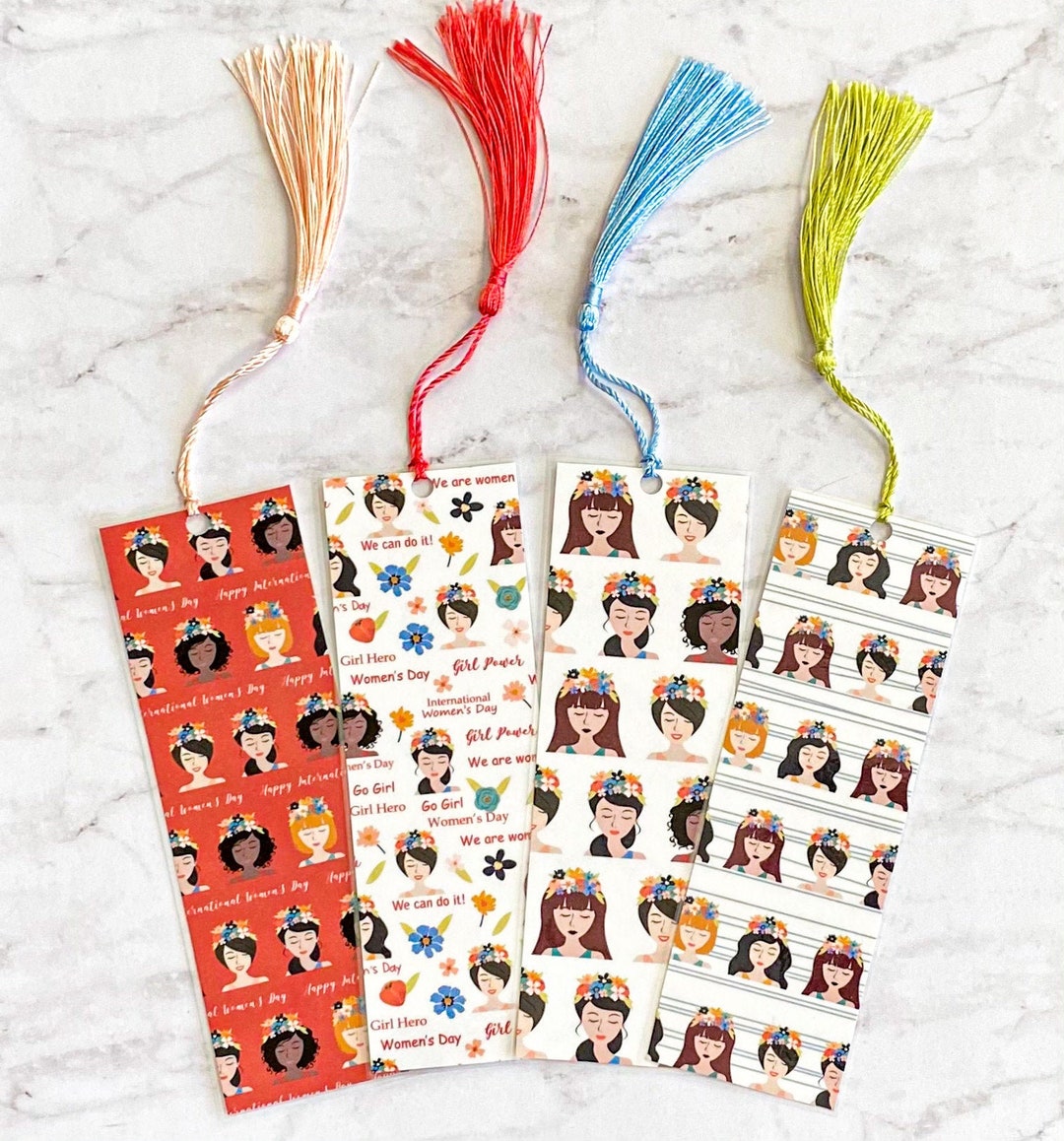 International Women's Day Bookmarks | Women Empowerment Bookmarks - Etsy