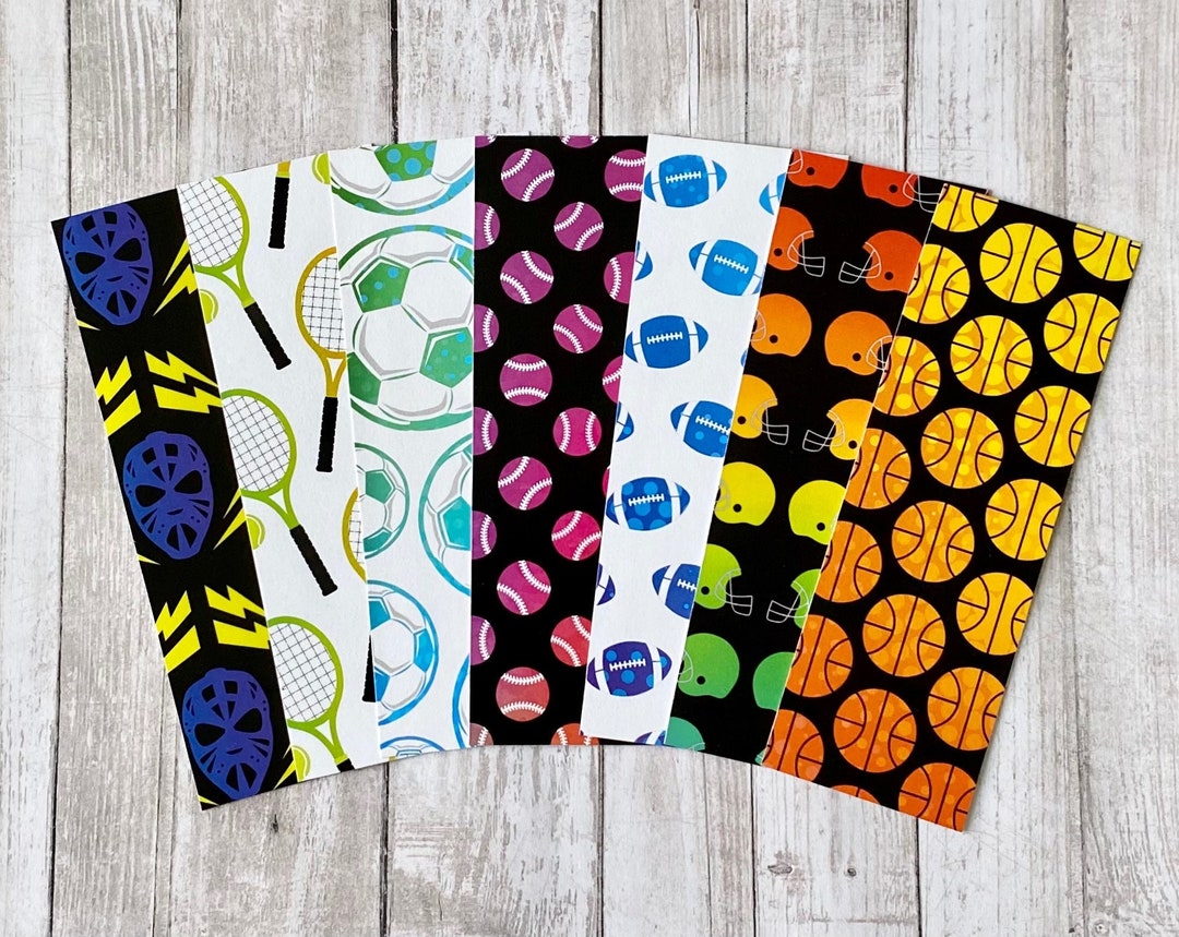 Neon Sports Bookmarks | Basketball, Baseball, Football, Soccer, Tennis ...