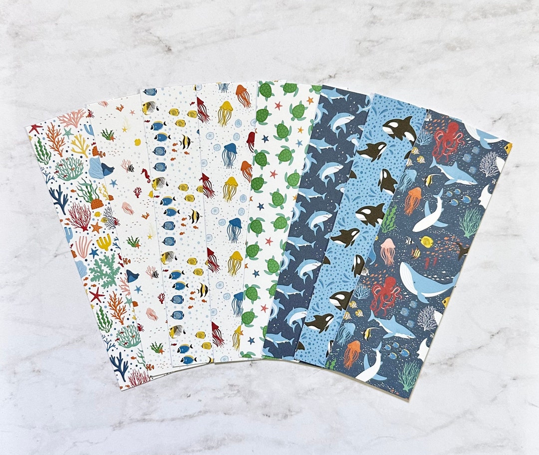 Sea Life Bookmarks | Ocean Animals Bookmarks - Etsy