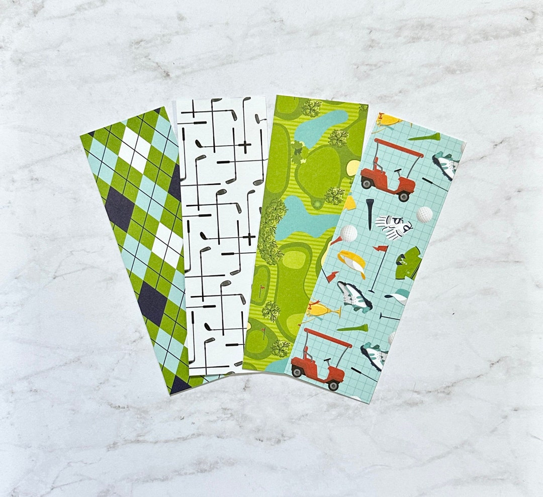 Golf Bookmarks | Sports Bookmarks - Etsy