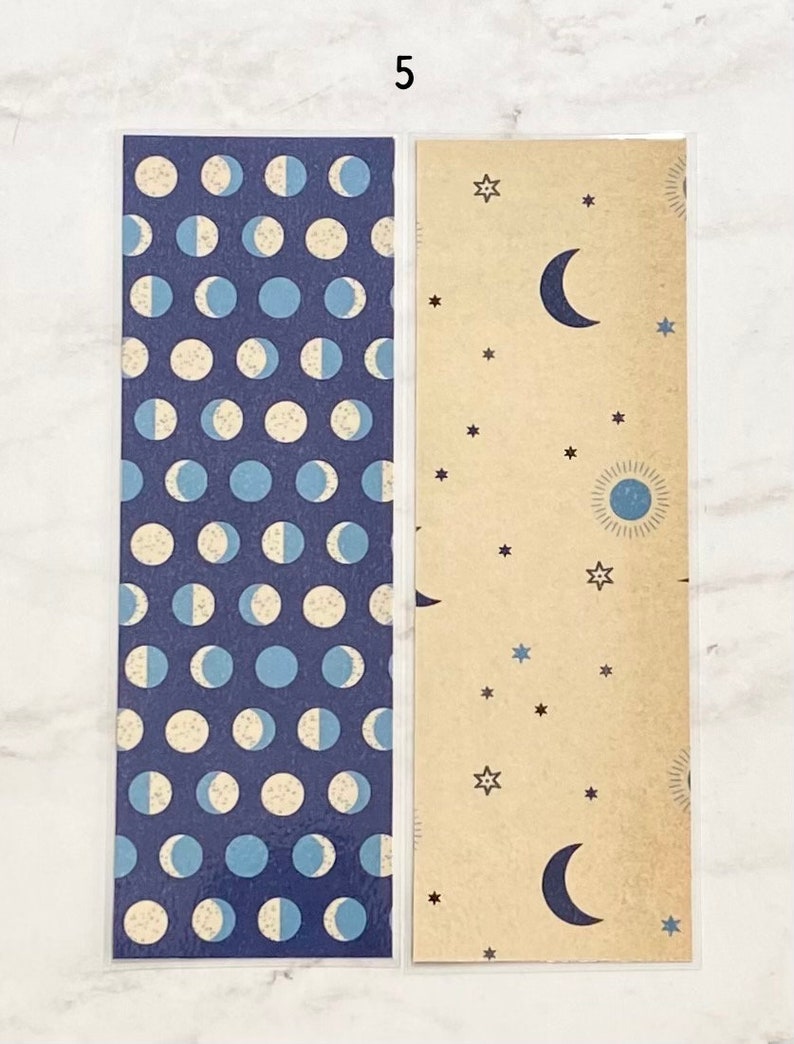 Lunar Bookmarks | Moon and Stars Bookmarks - Etsy