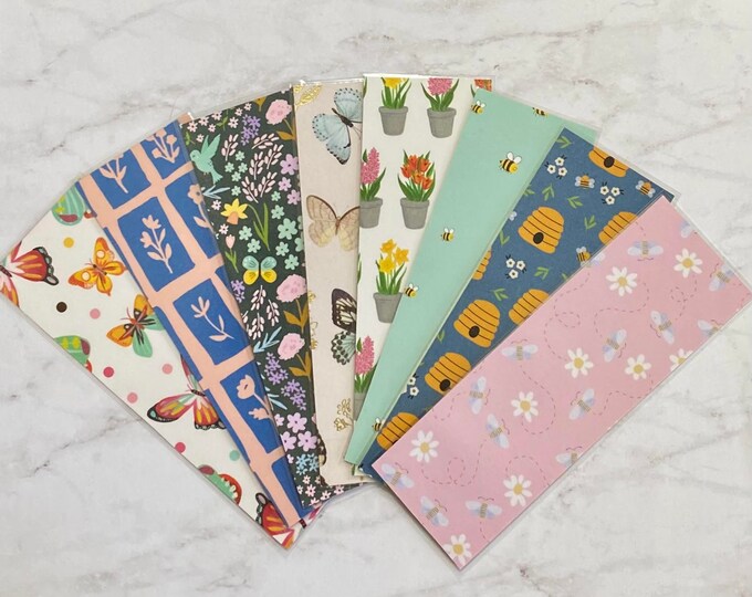 I Love Spring Bookmarks - Etsy