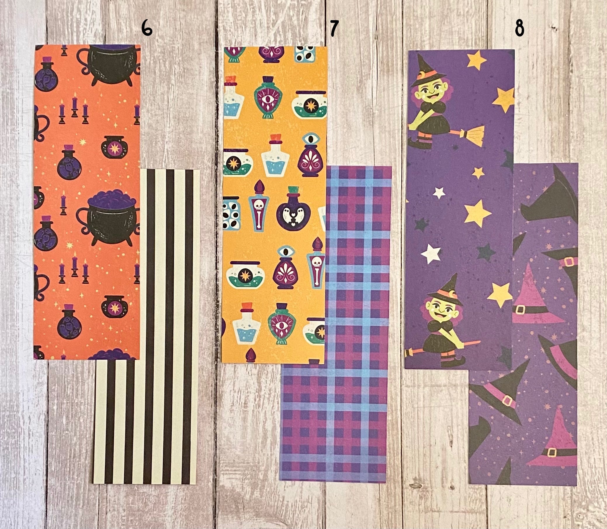 Halloween Boo Crew Bookmarks Spooky Bookmarks - Etsy