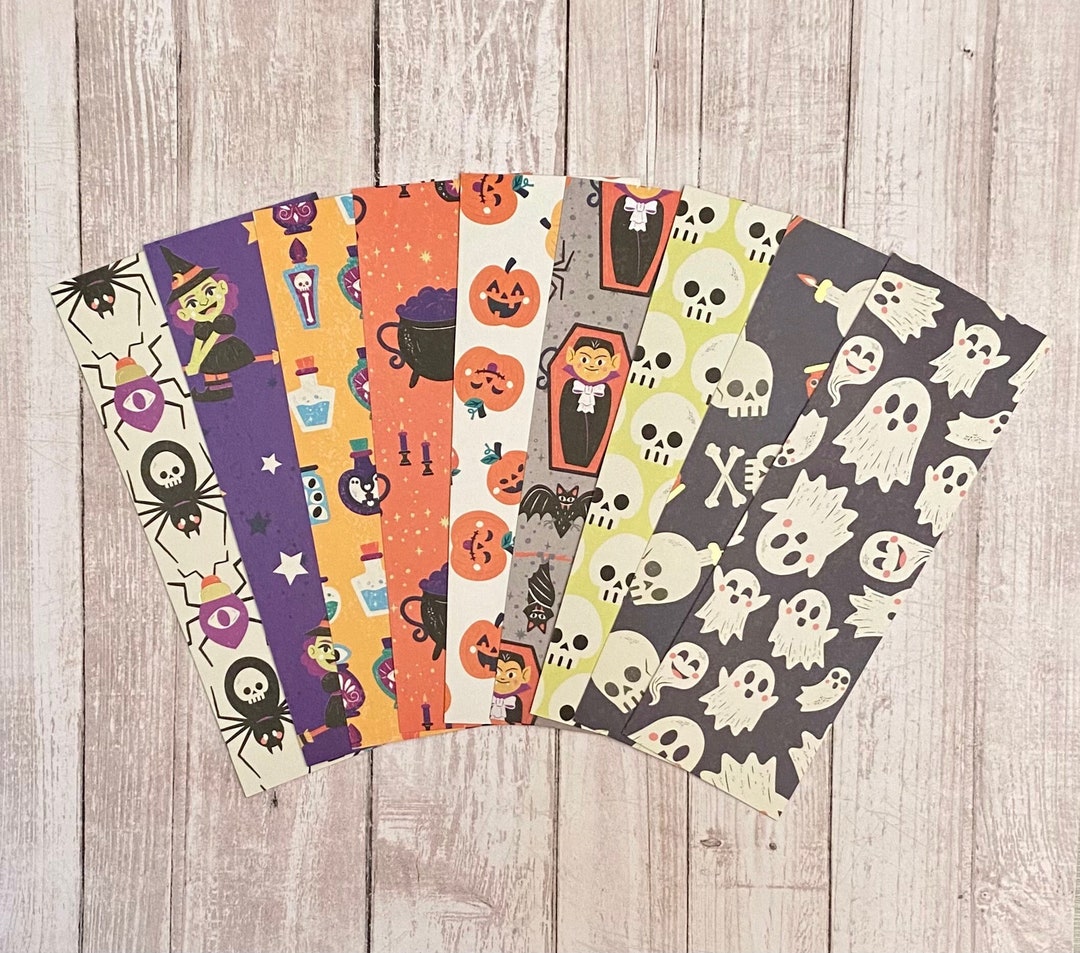 Halloween Boo Crew Bookmarks | Spooky Bookmarks - Etsy