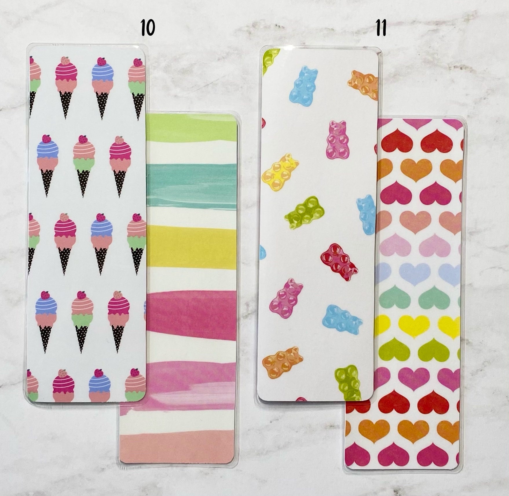 Ice Cream & Summer Treats Bookmarks | Etsy