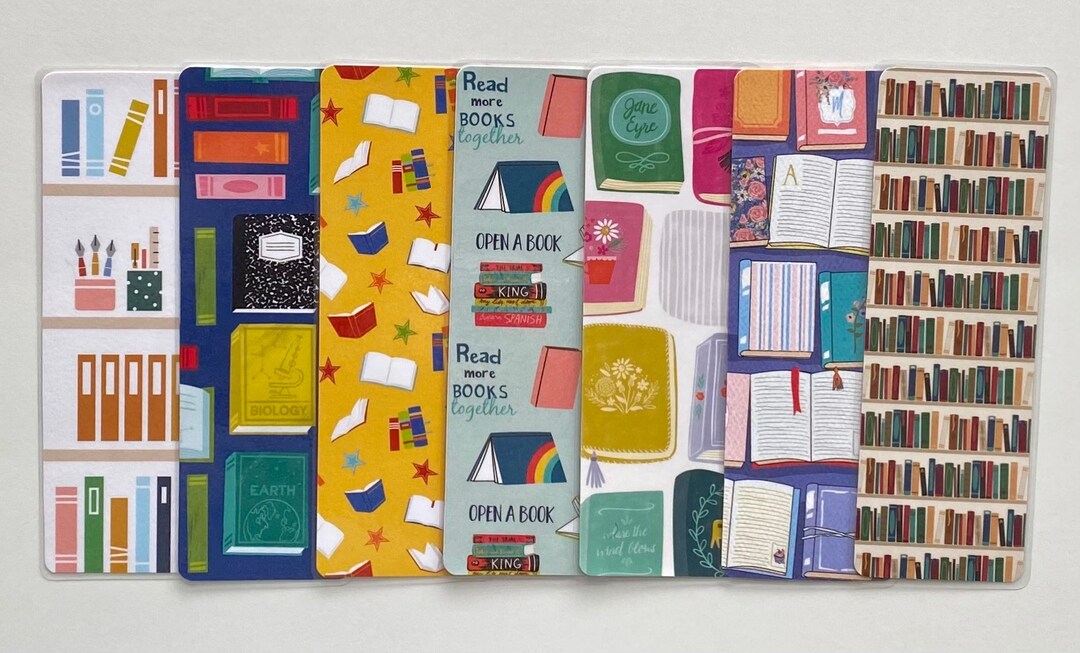 Bookworm Bookmarks - Etsy