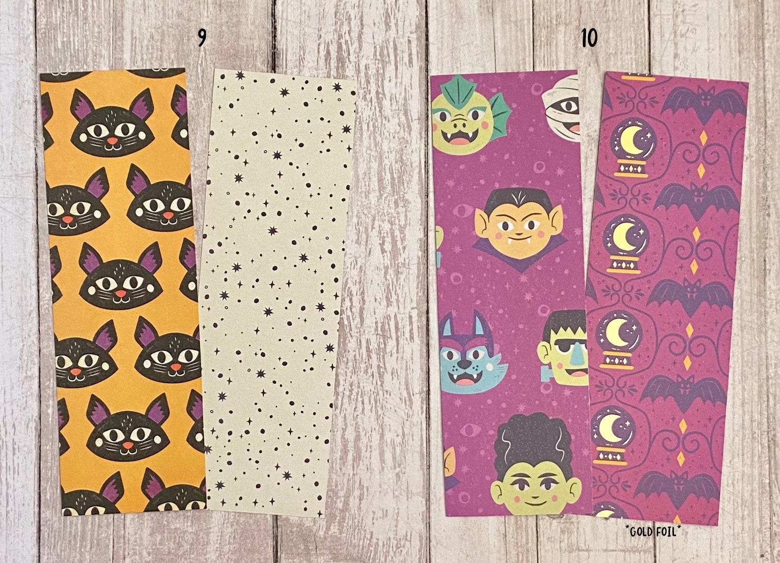 Halloween Boo Crew Bookmarks Spooky Bookmarks - Etsy