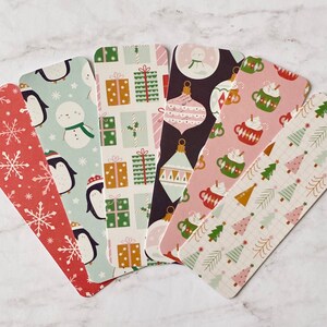 Cozy Christmas Bookmarks | Holiday Bookmarks - Etsy