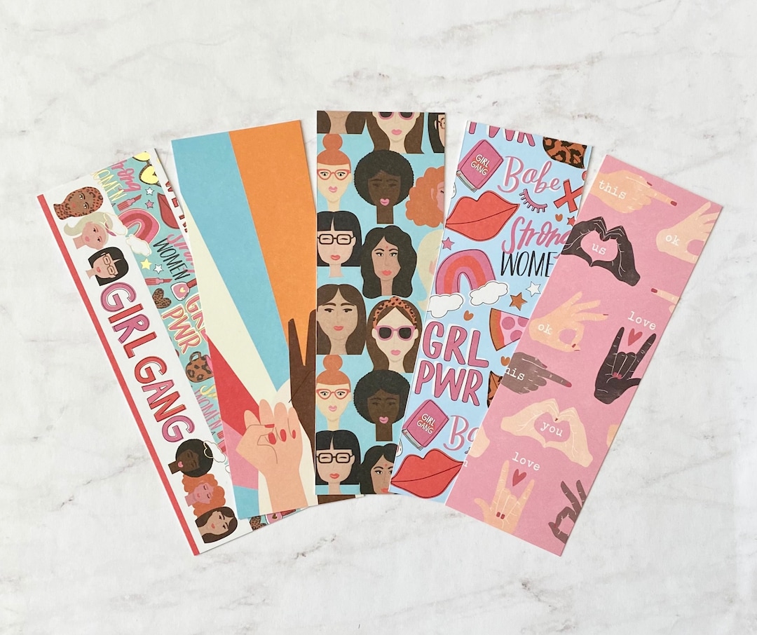 Girls Run the World Bookmarks | Girl Power Bookmarks - Etsy