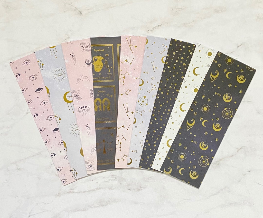 Cosmic Dreamer Bookmarks | Moon and Stars Bookmarks - Etsy