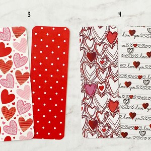 Valentine Hearts Bookmarks - Etsy