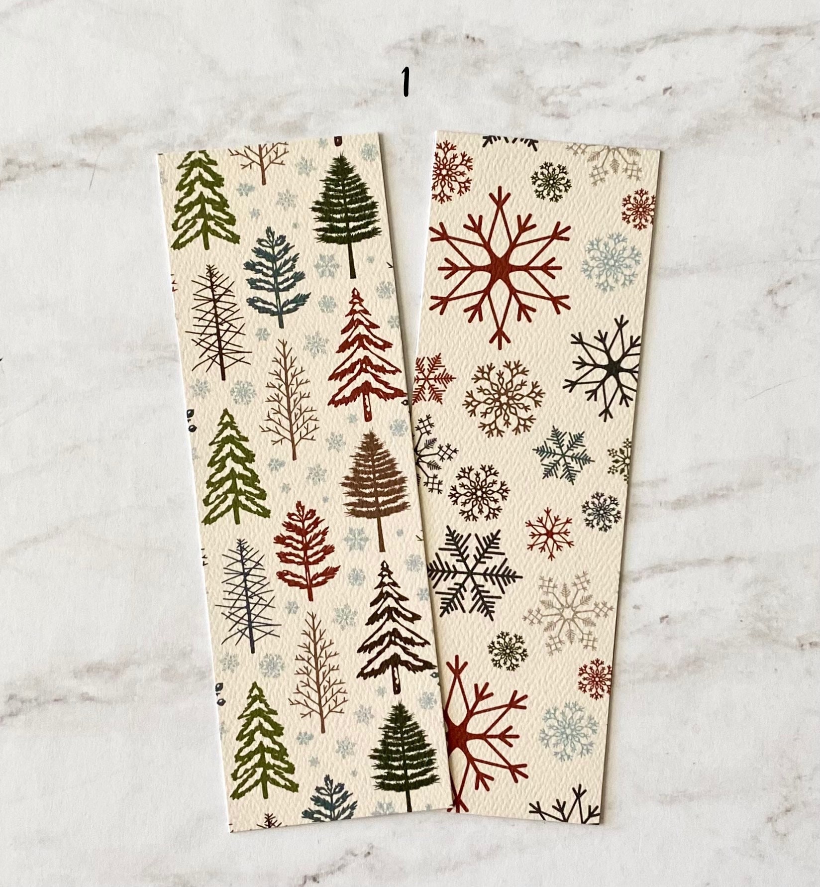 Let It Snow Bookmarks Winter Bookmarks - Etsy