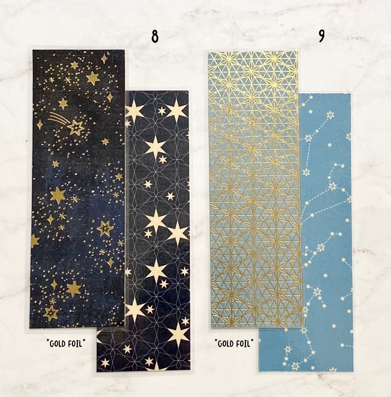 Lunar Bookmarks | Moon and Stars Bookmarks - Etsy