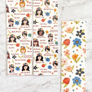 International Women's Day Bookmarks | Women Empowerment Bookmarks - Etsy