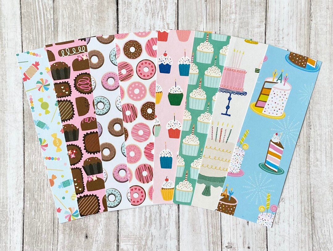 Sweet Tooth Food Bookmarks | Cake, Cupcakes, Donuts, Candy Bookmarks - Etsy