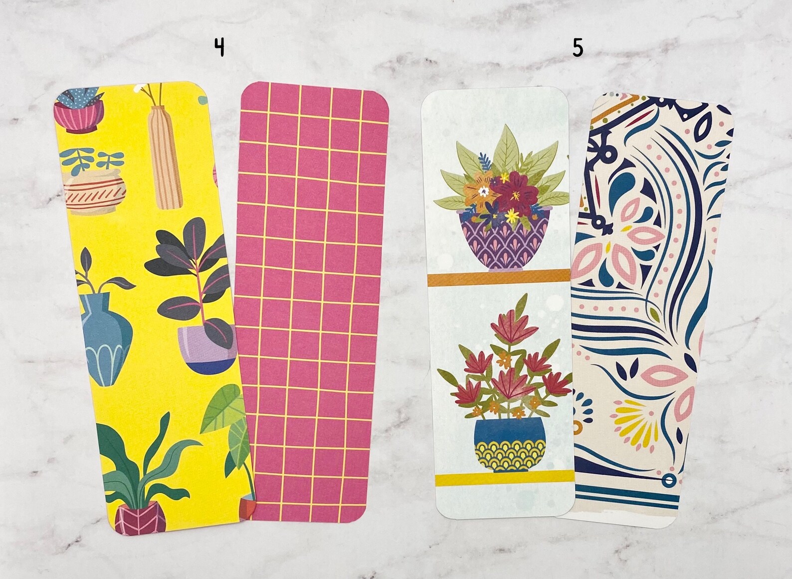 Cactus and House Plant Bookmarks Plant and Floral Bookmarks - Etsy