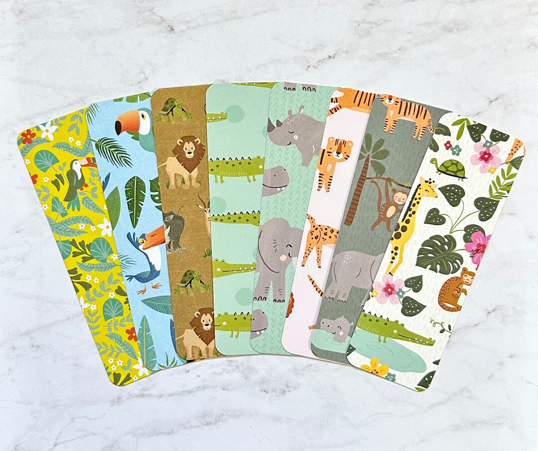 Wild Animals Bookmarks - Etsy