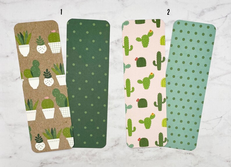 Cactus and House Plant Bookmarks Plant and Floral Bookmarks | Etsy