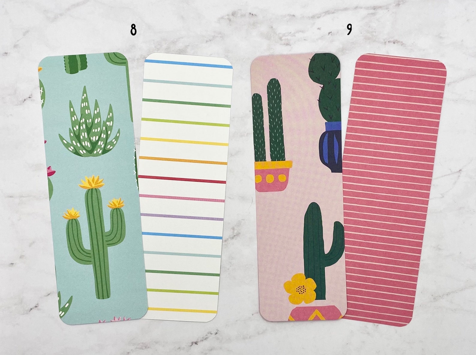 Cactus and House Plant Bookmarks Plant and Floral Bookmarks - Etsy