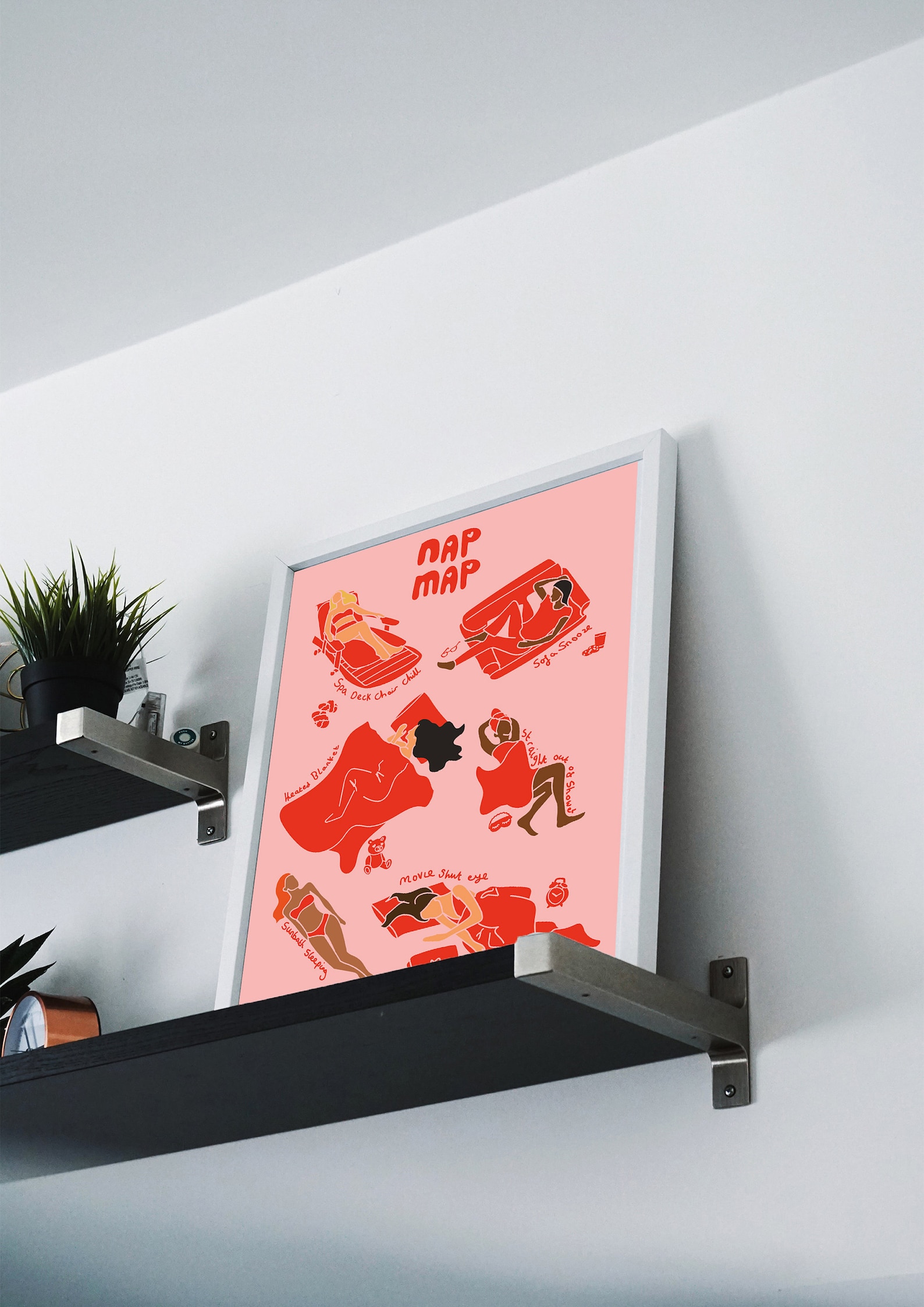 Nap Map Print A4 A5 Home Decor Top Quality Print - Etsy UK