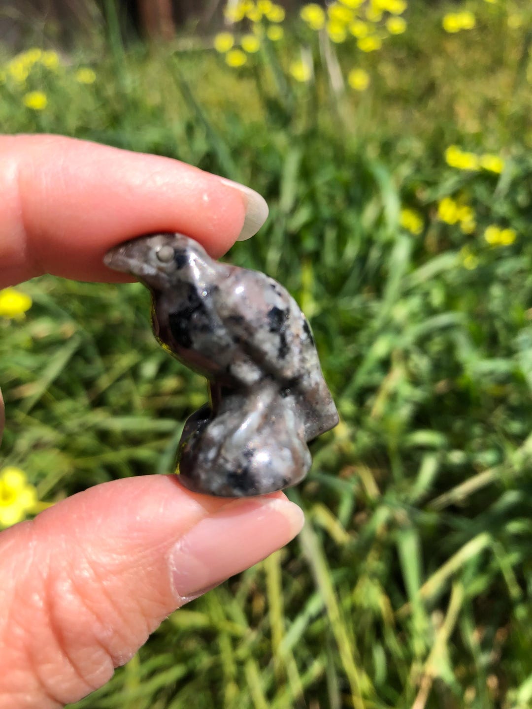Yooperlite Raven Carving: UV Reactive Firestone Bird Sculpture - Etsy