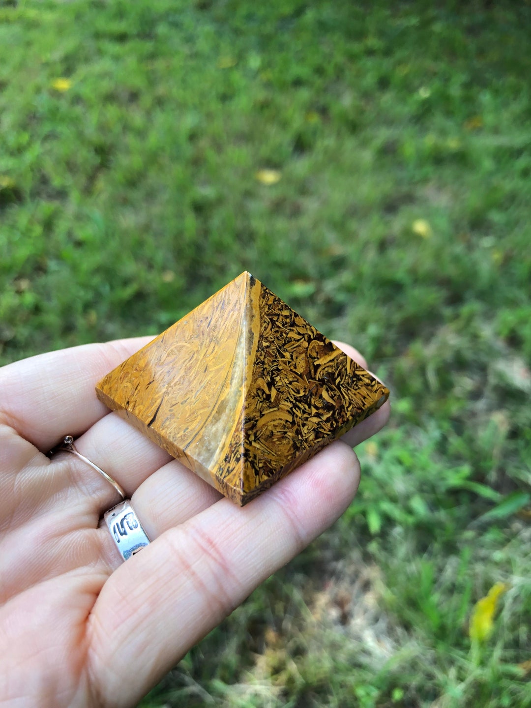 Miriam Stone Pyramid Healing Crystal Chakra Reiki Calligraphy Elephant ...