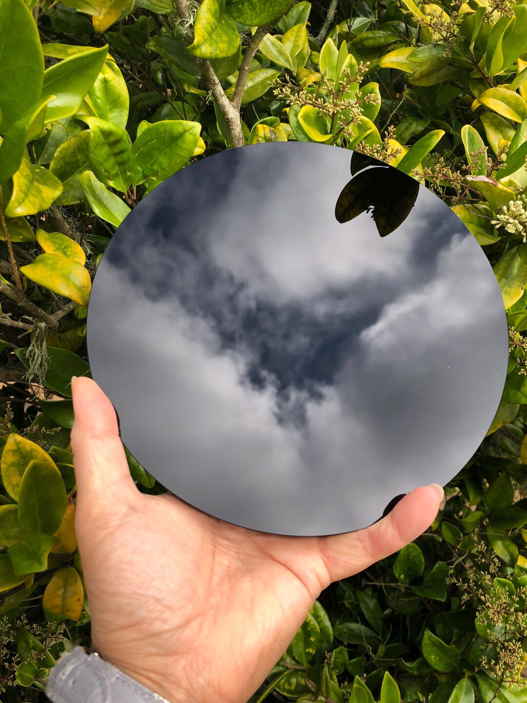 XL Black Obsidian Mirror +stand Natural Obsidian Scrying Mirror Mineral ...