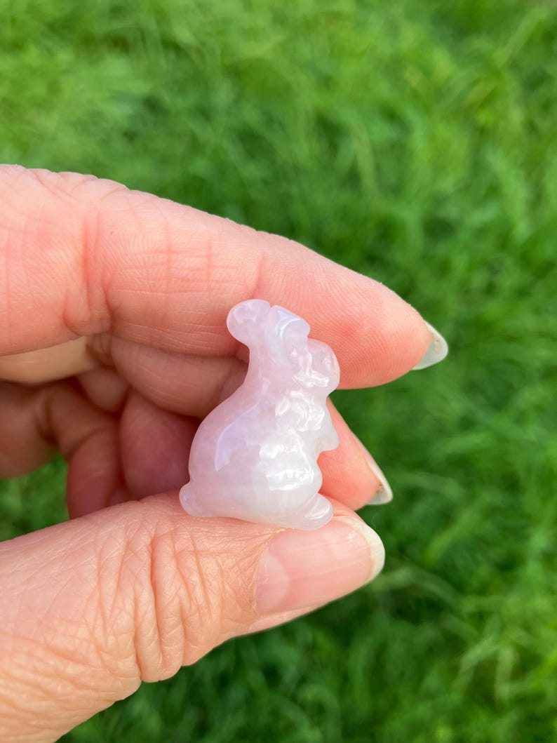 Tiny Bunny Rose Quartz Crystal Rabbit Cute Easter Present Gift Idea ...