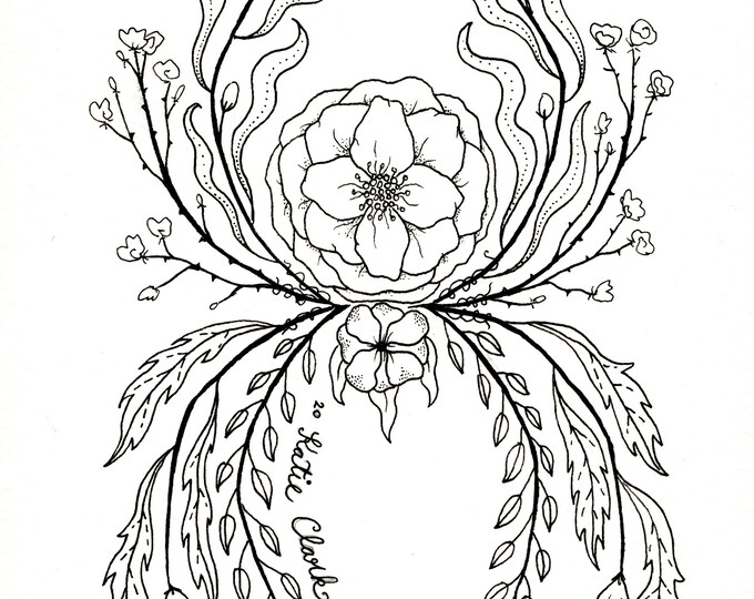 Giving Spider Coloring Page - Digdeep - Etsy
