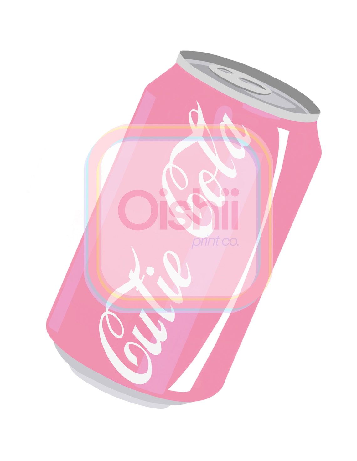 Cute Cola Pink Can Soda Pop Print - Cute Kawaii Print Digital ...