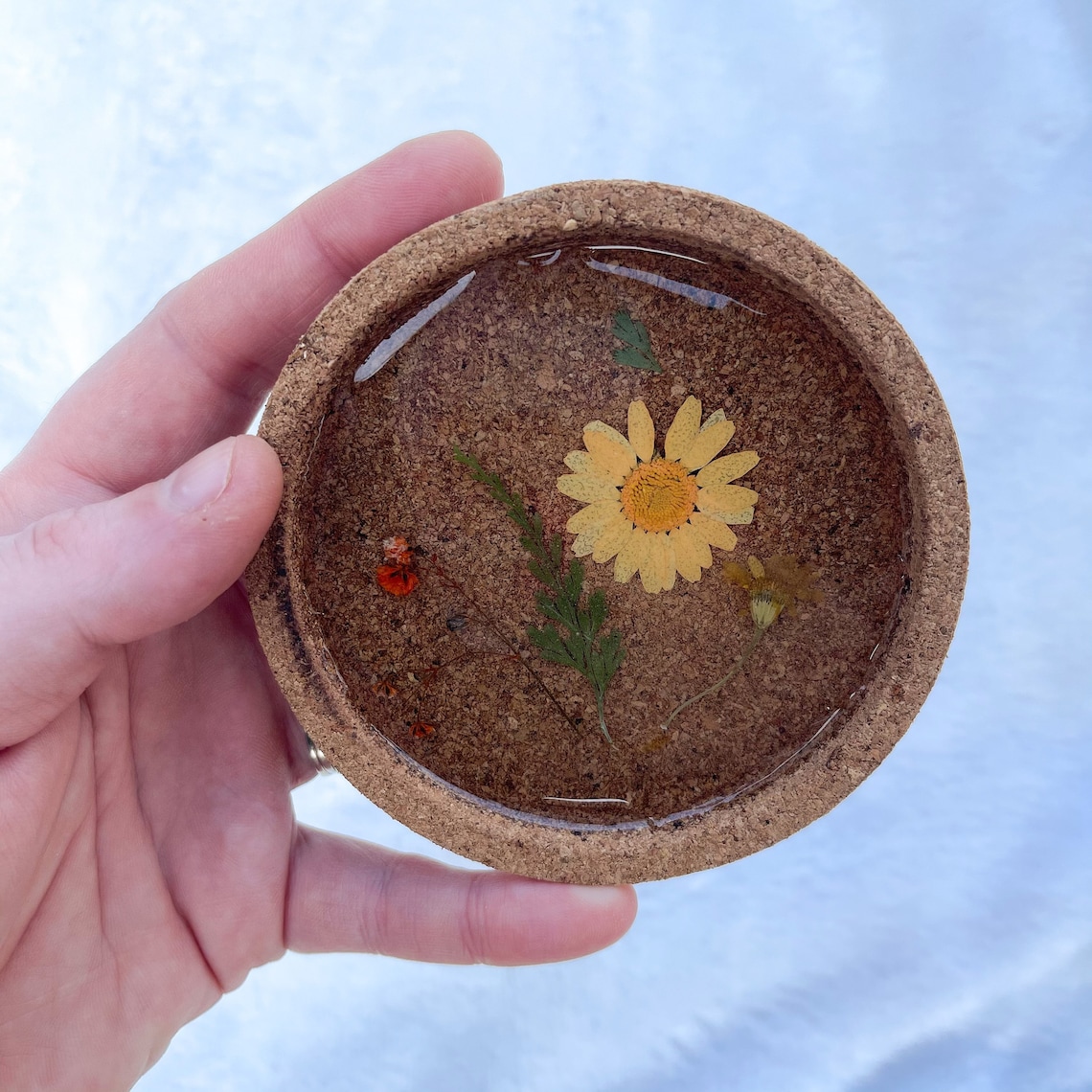 Set of 4 Resin Cork Coasters | Etsy