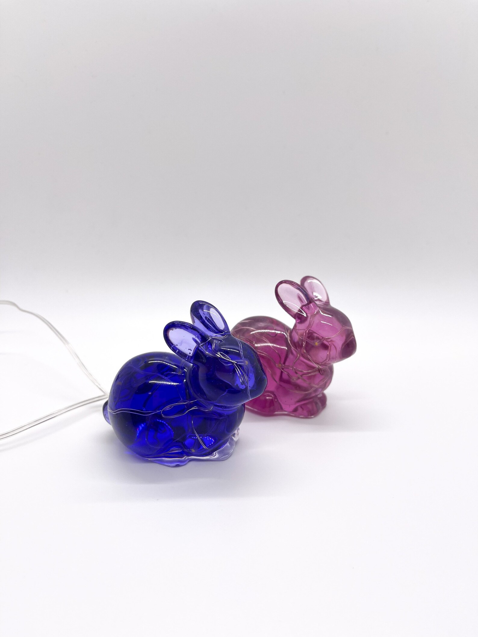 Custom Resin Bunny (fairy Lights Available) - Etsy