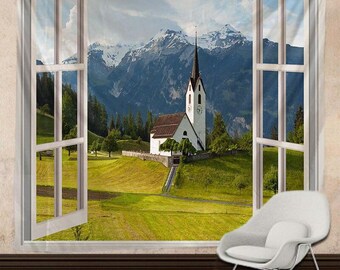 Window View Tapestry - Etsy