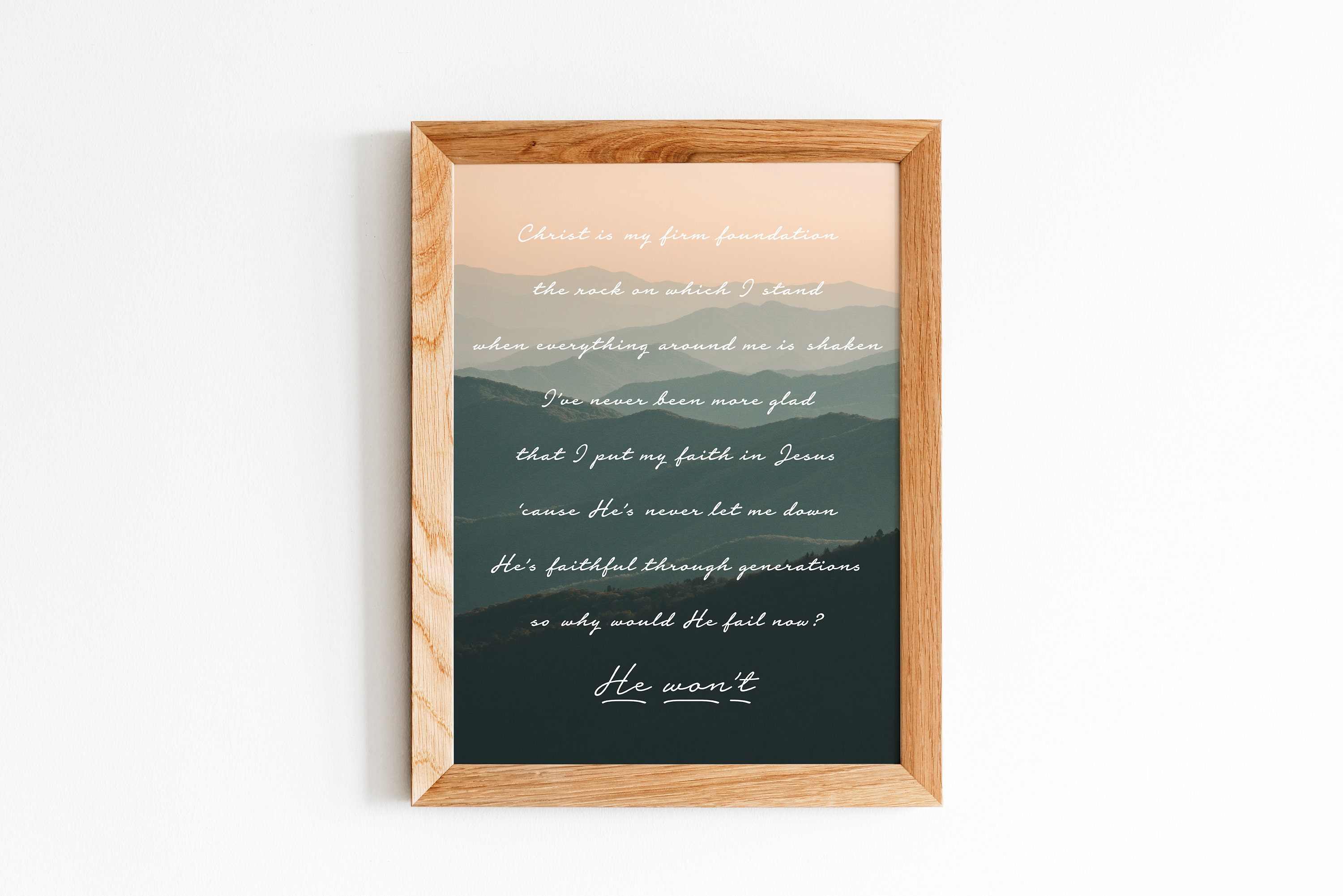 Firm Foundation Wall Art Print Home Decor Maverick City Worship Music ...