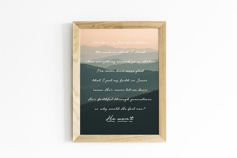 Firm Foundation Wall Art Print Home Decor Maverick City - Etsy