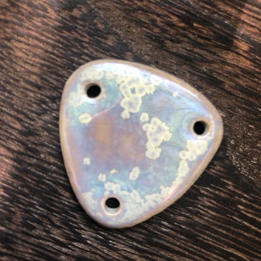 Enchant Porcelain Pendant-pottery Pendant-3 Hole Charm-pottery Necklace ...