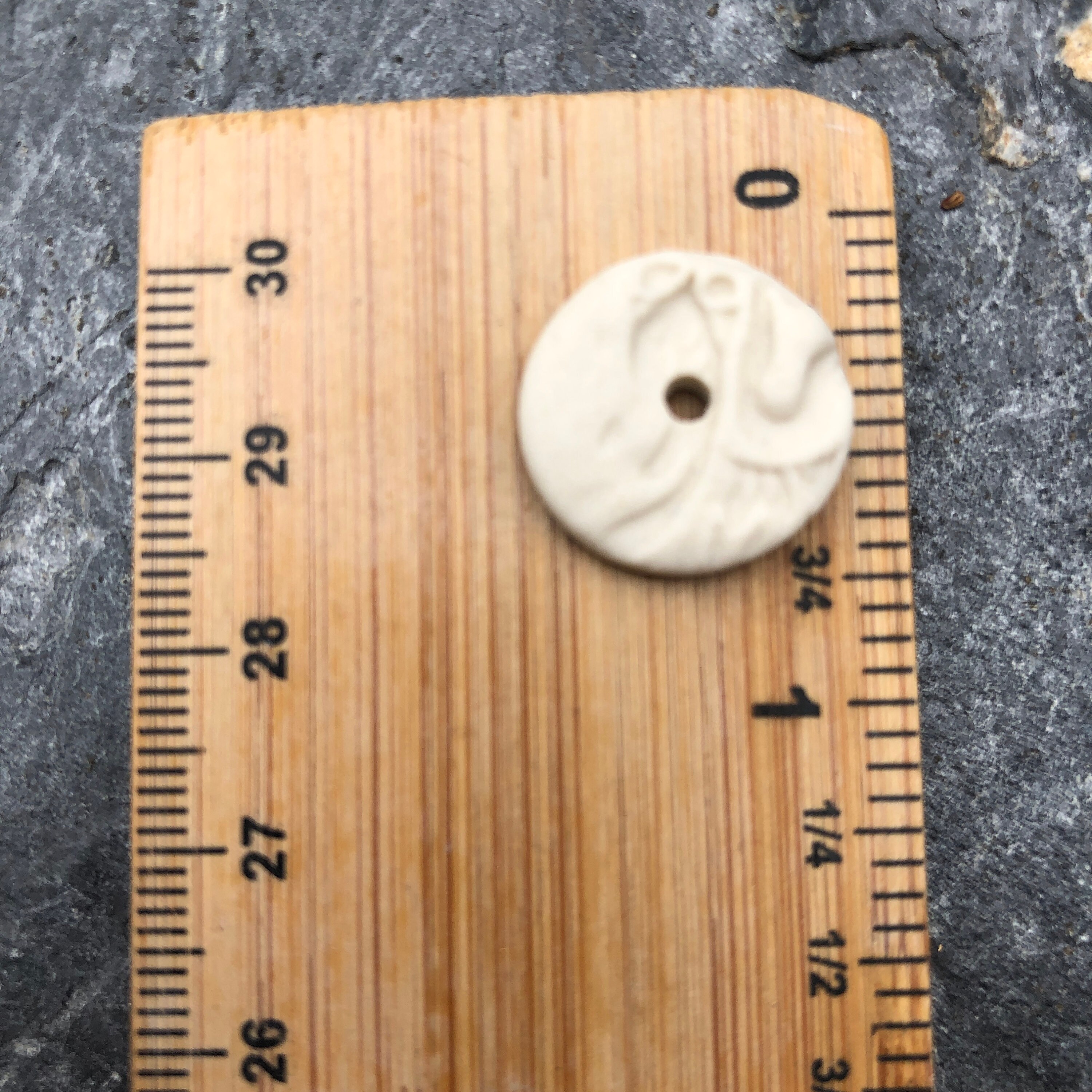 Ivory Porcelain Embossed Heishi Beads-hand Made Heishi White Beads-one ...