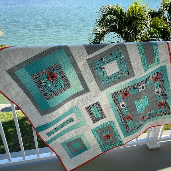 Mid Century Quilt Pattern - Etsy