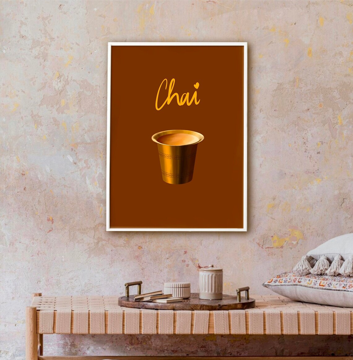Chai Tea Cafe Art Cafe Desi Chai Art Tea Lover Kitchen Poster Masala ...