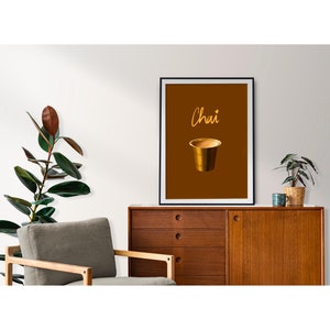 Chai Tea Cafe Art Cafe Desi Chai Art Tea Lover Kitchen Poster Masala ...