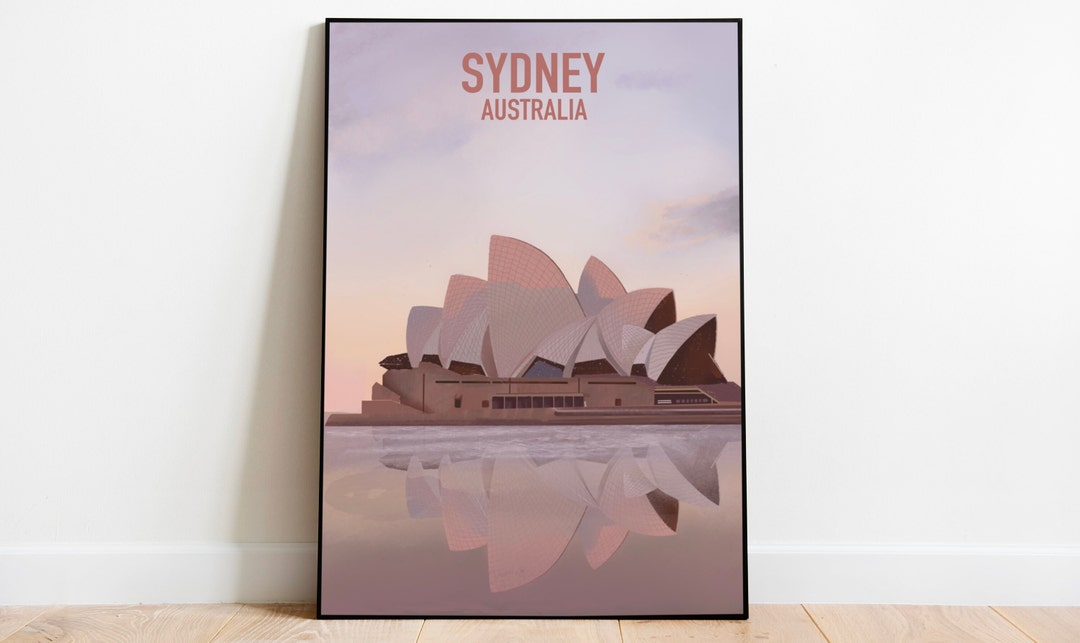 Sydney Opera House Travel Print Wall Art Sydney Travel Poster Gift for ...