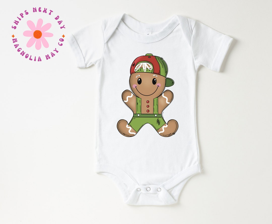 Gingerbread Boy Onesie®/ Baby Holiday Onesie®/baby Shower Gift/ Baby ...