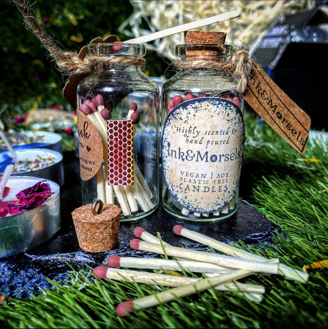 Cute & Rustic Jar of Matchsticks - Etsy