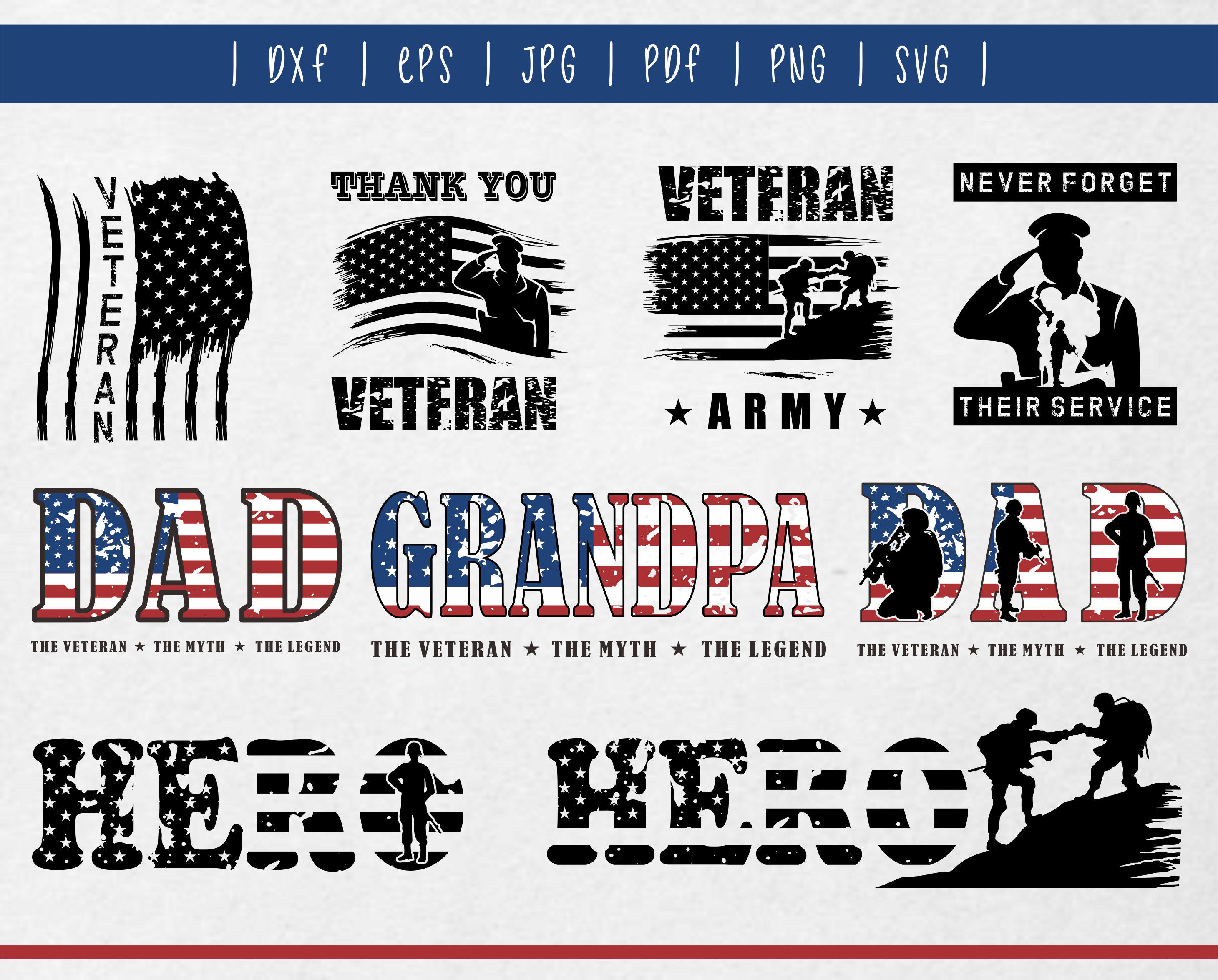Veteran Day Svg US Flag Svg US Soldier Svg Military Svg - Etsy