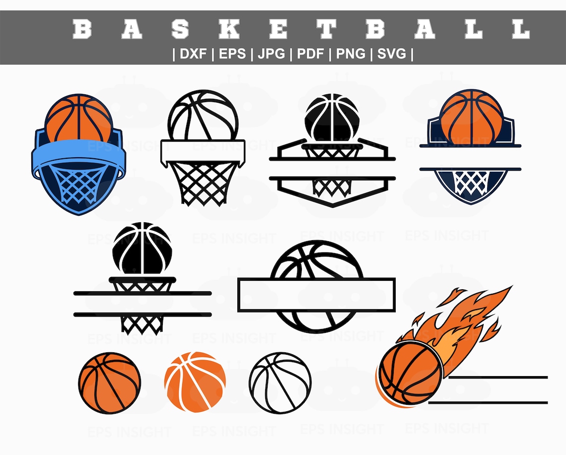 Basketball Name Svg Bundle Basketball Monogram Basketball - Etsy